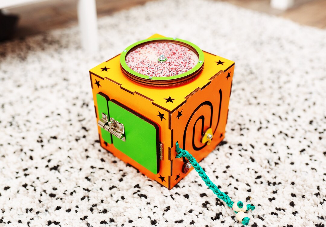 Busy Board Baby, Busy Box, Educational Sensory Toy Bright Water-base ...