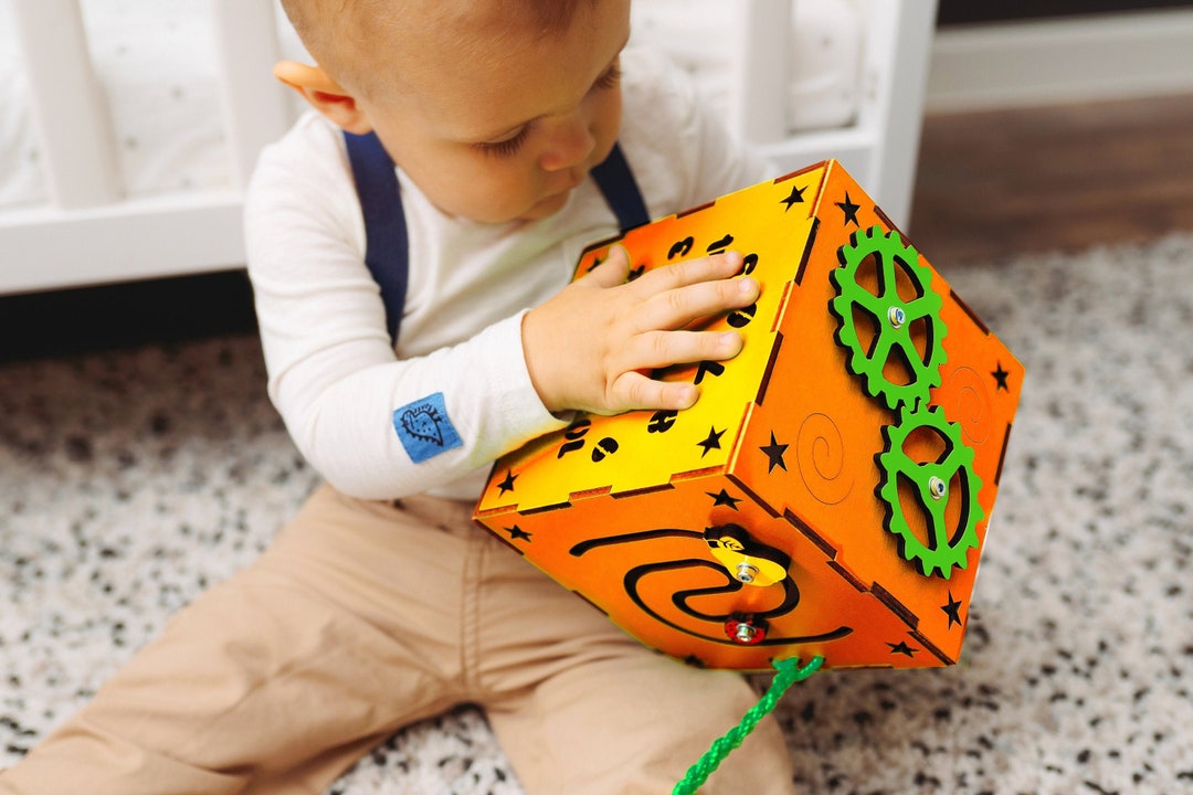Busy Box, Busy Board, Activity Toy, Sensory Cube for Toddlers - Etsy
