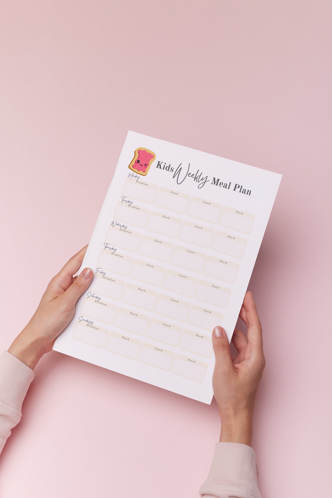 Printable Daily Meal Plan for Kids, Kids Meal Planner, Planner, PDF ...