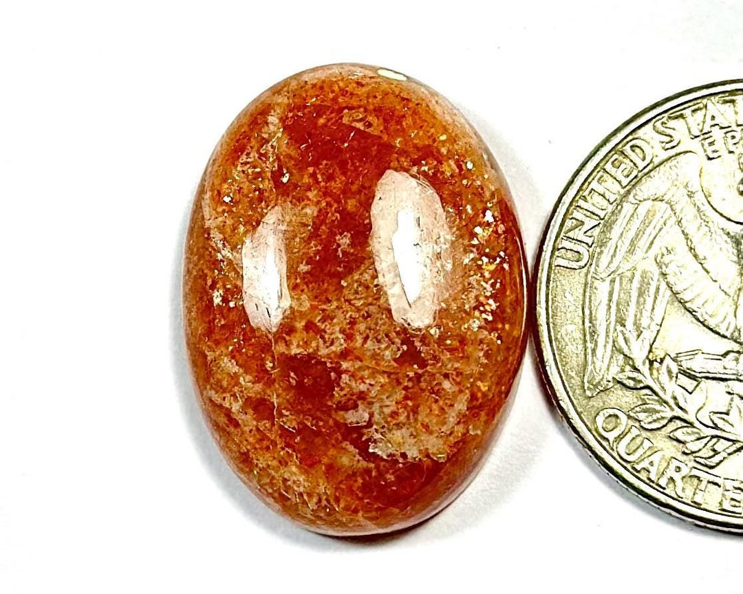 Sunstone Golden Flashy Cabochon 100% Natural Sunstone Cabochon Loose ...