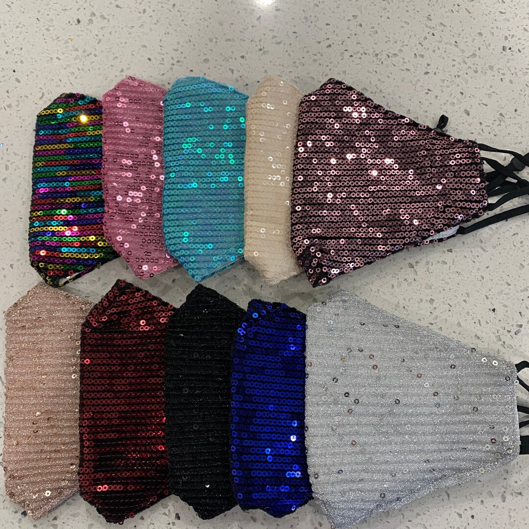 Sequin Masks - Etsy