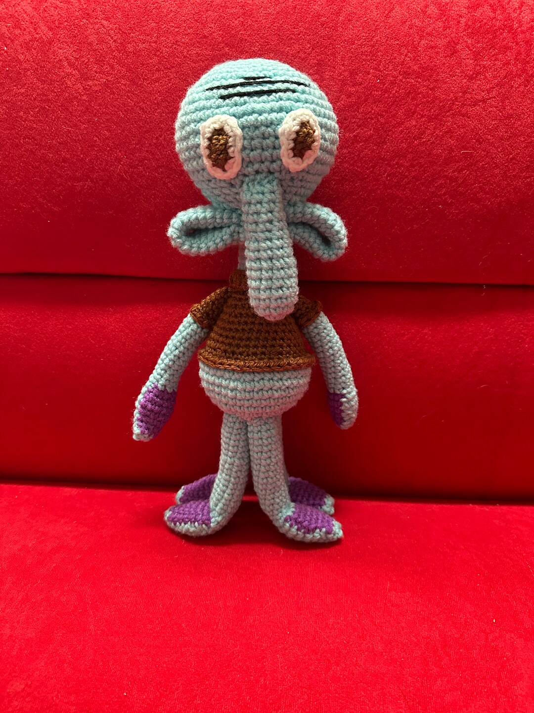 Cartoon Squid Crochet Toy - Etsy
