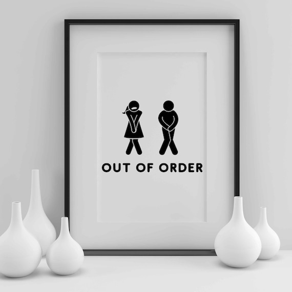 Out of Order SVG Out of Order Image File PNG Funny WC - Etsy Canada