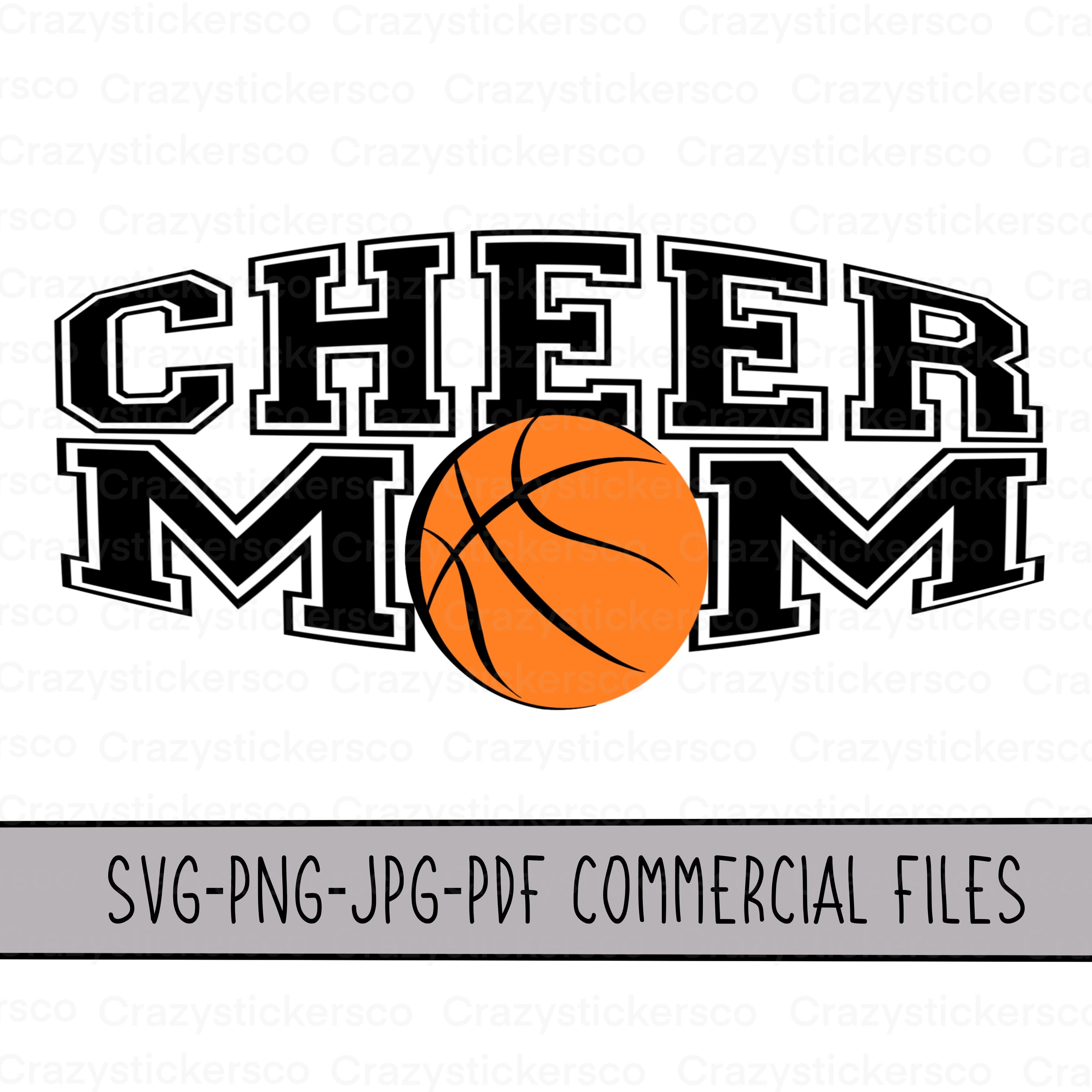 Cheer Mom Basketball SVG , Cheer Basketball Mom Png , Cheer Mom Svg ...