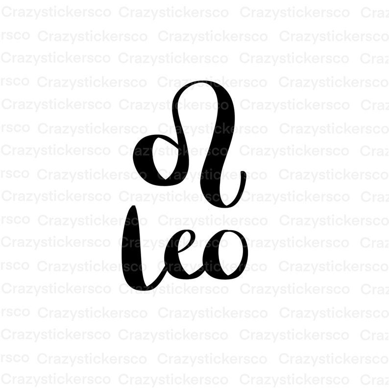 Leo Zodiac Sign SVG , Leo Zodiac PNG , Leo Zodiac Sign Clipart , Leo ...
