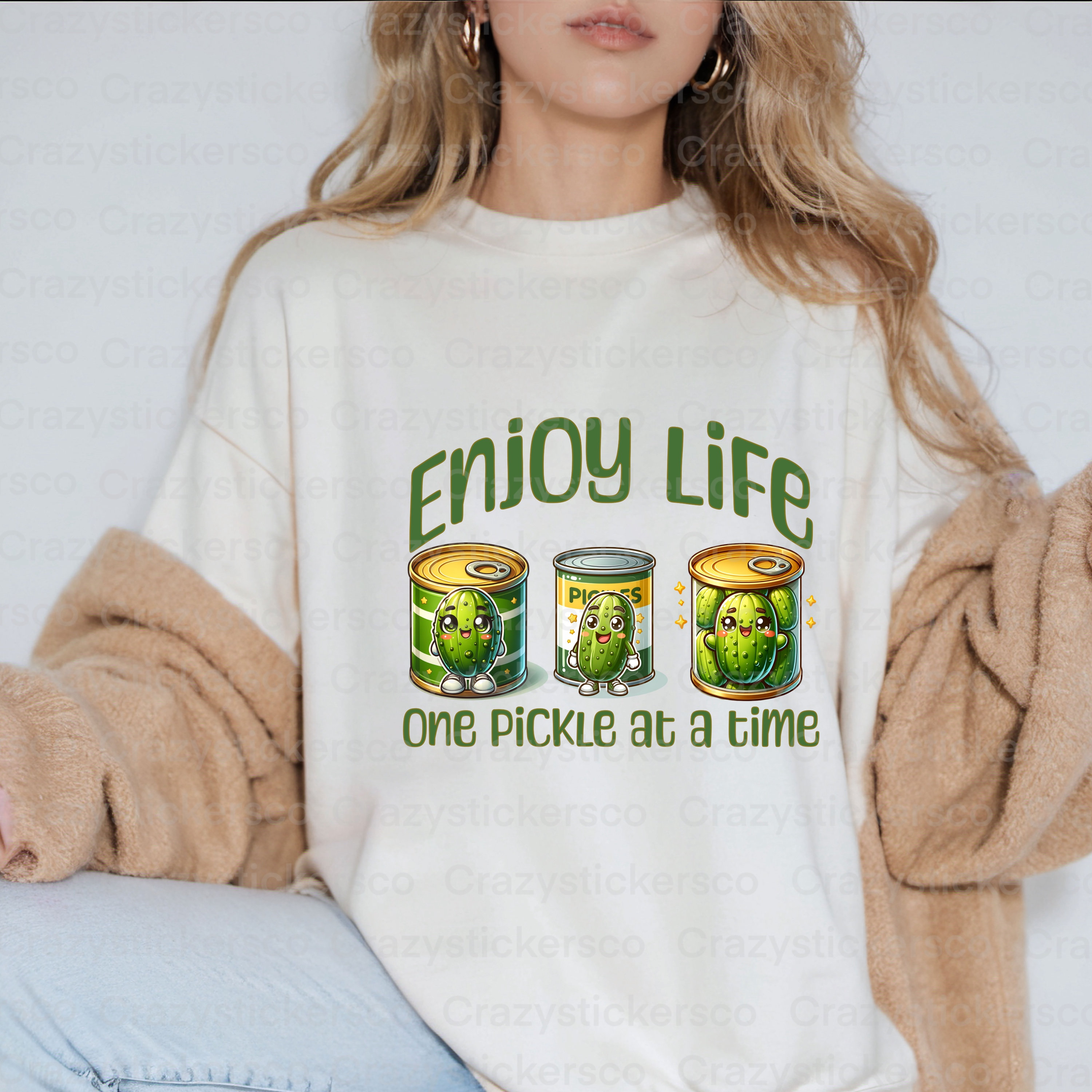 Funny Kawaii Pickle PNG , Enjoy Life One Pickle at a Time Funny ...