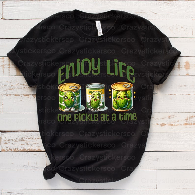 Pickle Funny Kawaii PNG , Enjoy Life One Pickle at a Time Funny ...