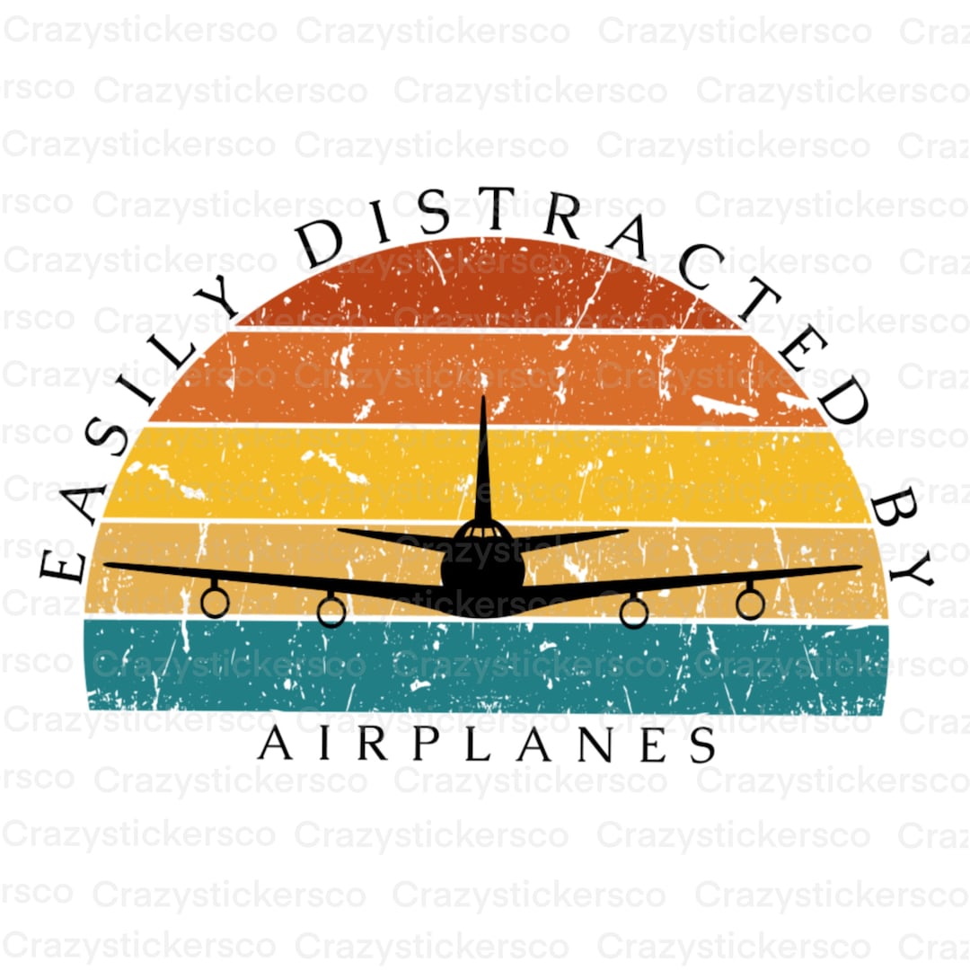 Easily Distracted by Airplanes PNG , Airplane Pilot PNG , Airplane ...