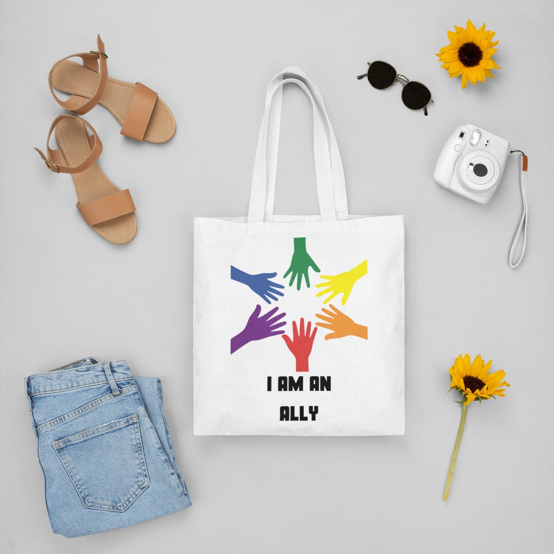I Am an Ally Pride Graphic: LGBTQ Straight Ally PNG, SVG (digital ...