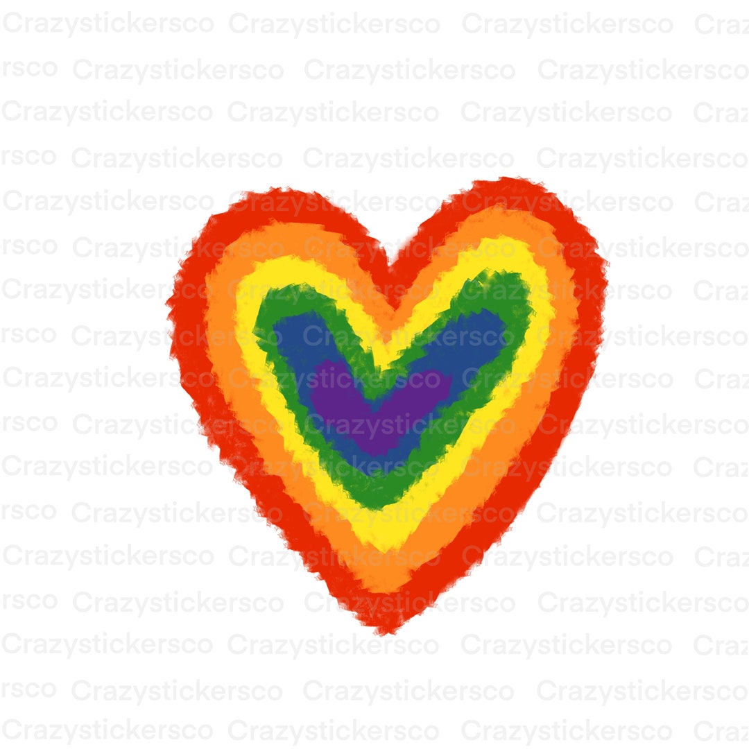 LGBTQ Heart Rainbow Png , Pride Png , LGBTQ Sublimation Design Graphic ...