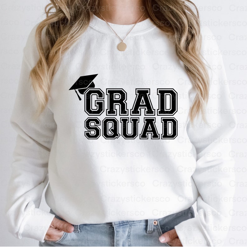 Grad Squad SVG ,grad Squad PNG , Graduation PNG Digital Downdoad ...
