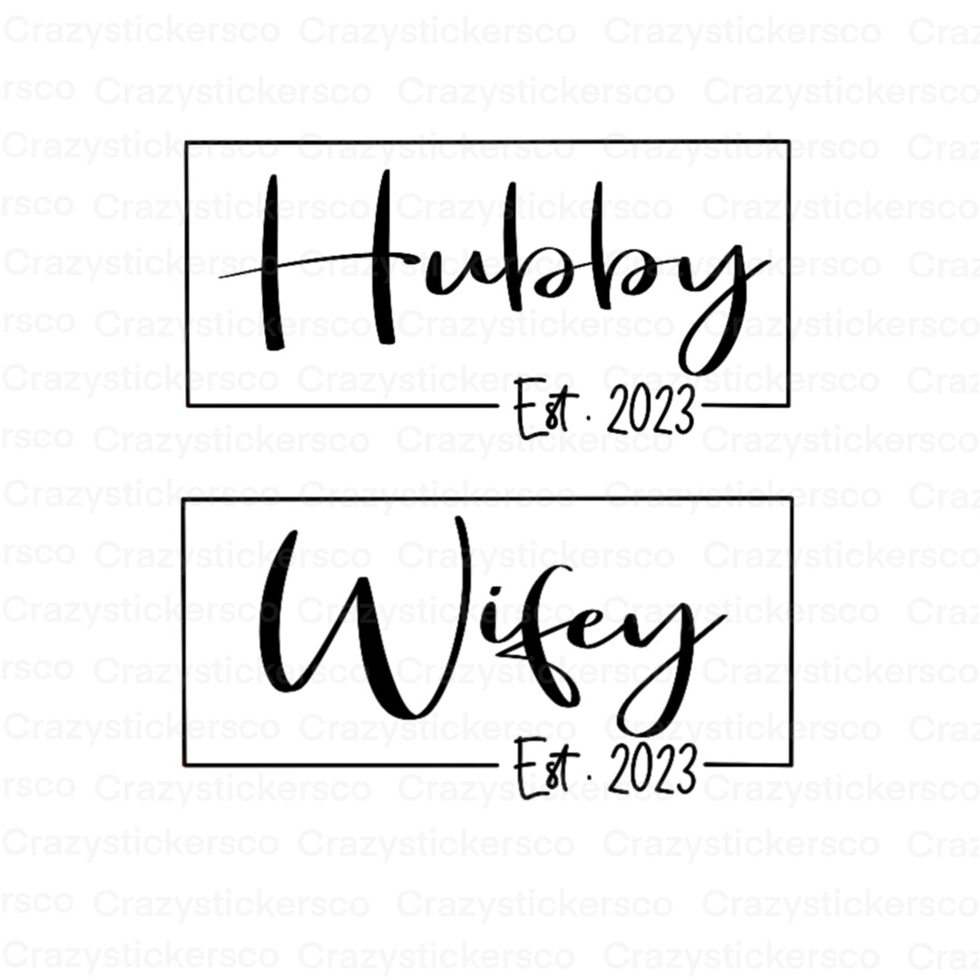 Wifey Hubby SVG Bundle , Hubby SVG , Wifey SVG , Wedding Svg Bundle ...