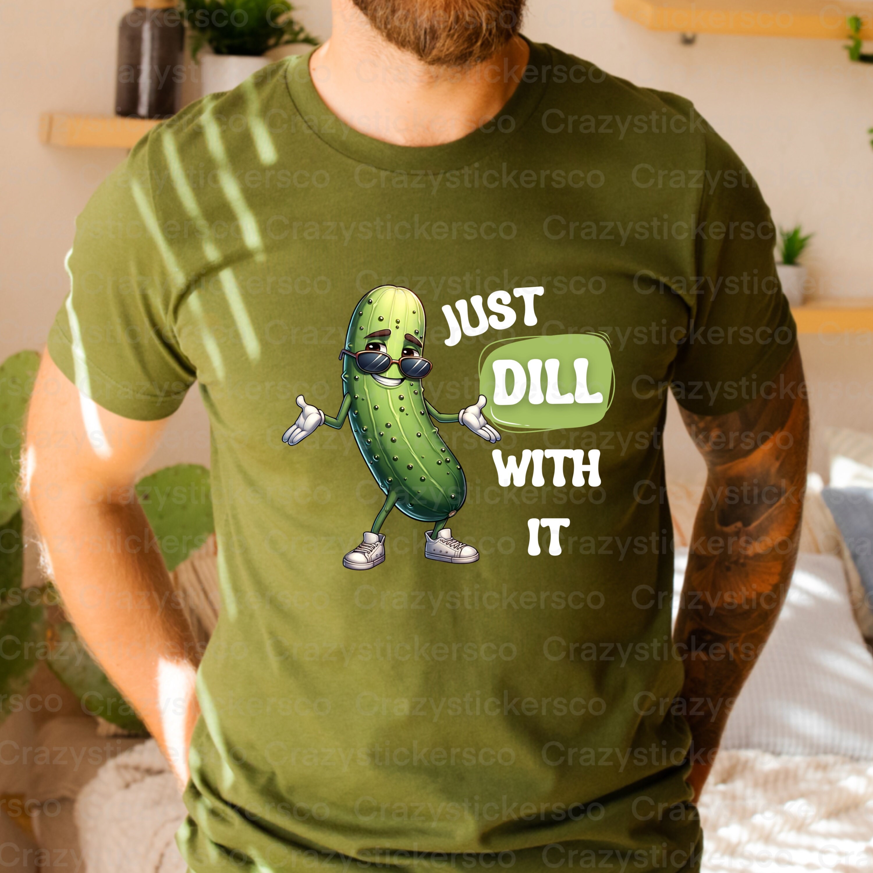 Just Dill With It Pickle PNG , Funny Pickle Sublimation Commercial File ...