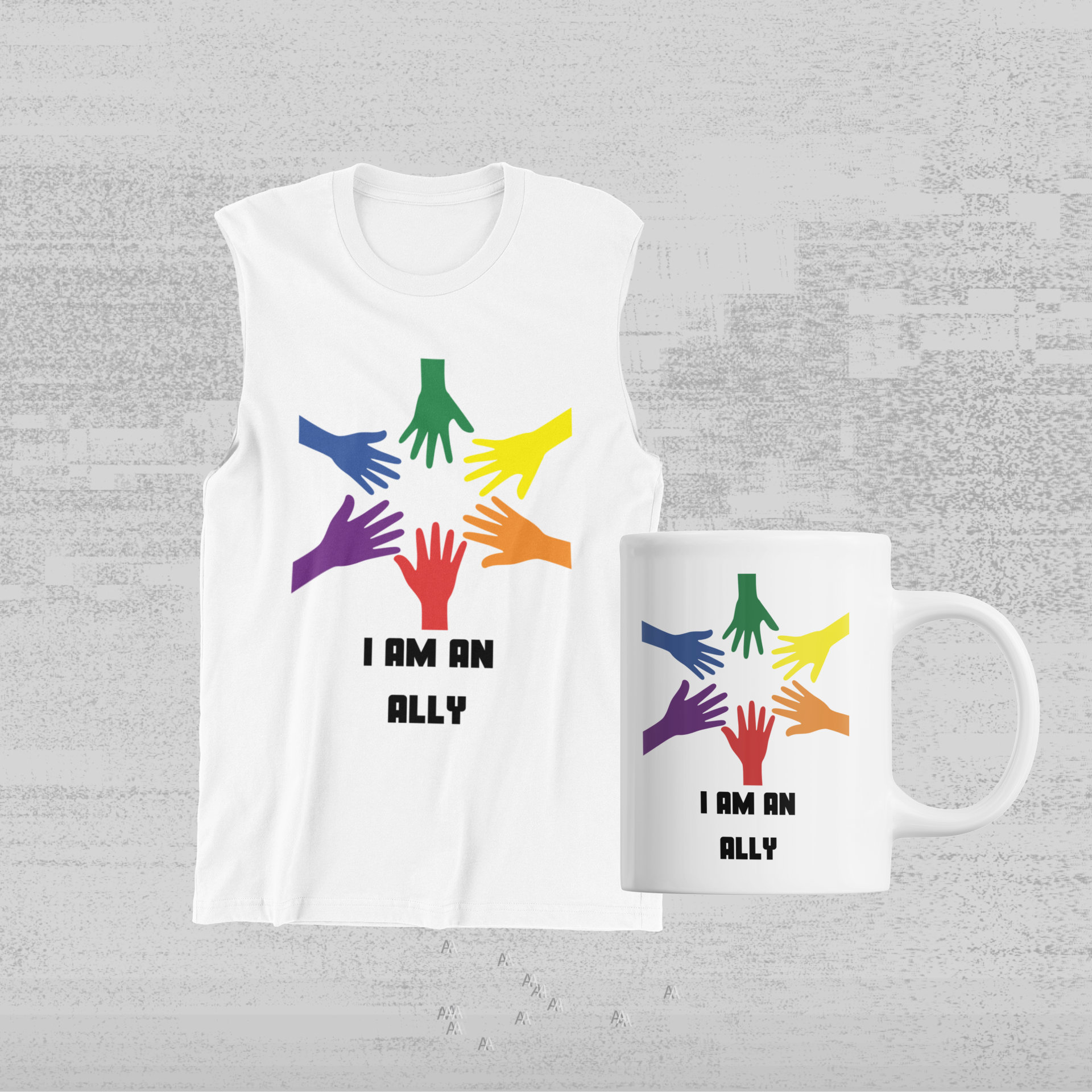 I Am an Ally Pride Graphic: LGBTQ Straight Ally PNG, SVG (digital ...