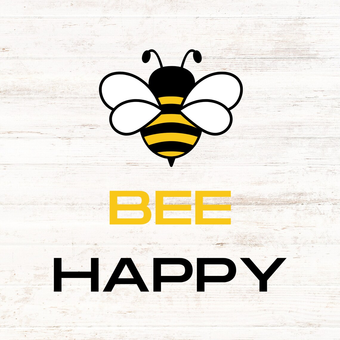 Bee Happy SVG File Bee PNG Graphic Image Bee Happy Clipart - Etsy