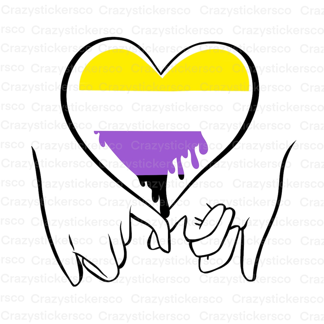 LGBTQ Non Binary Pride Flag Svg , LGBTQ PNG , Non Binary Pride Flag Cut ...
