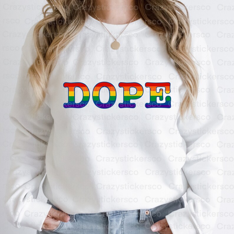 LGBTQ Dope Rainbow PNG , LGBTQ Png , Dope Sublimation Design Graphic ...