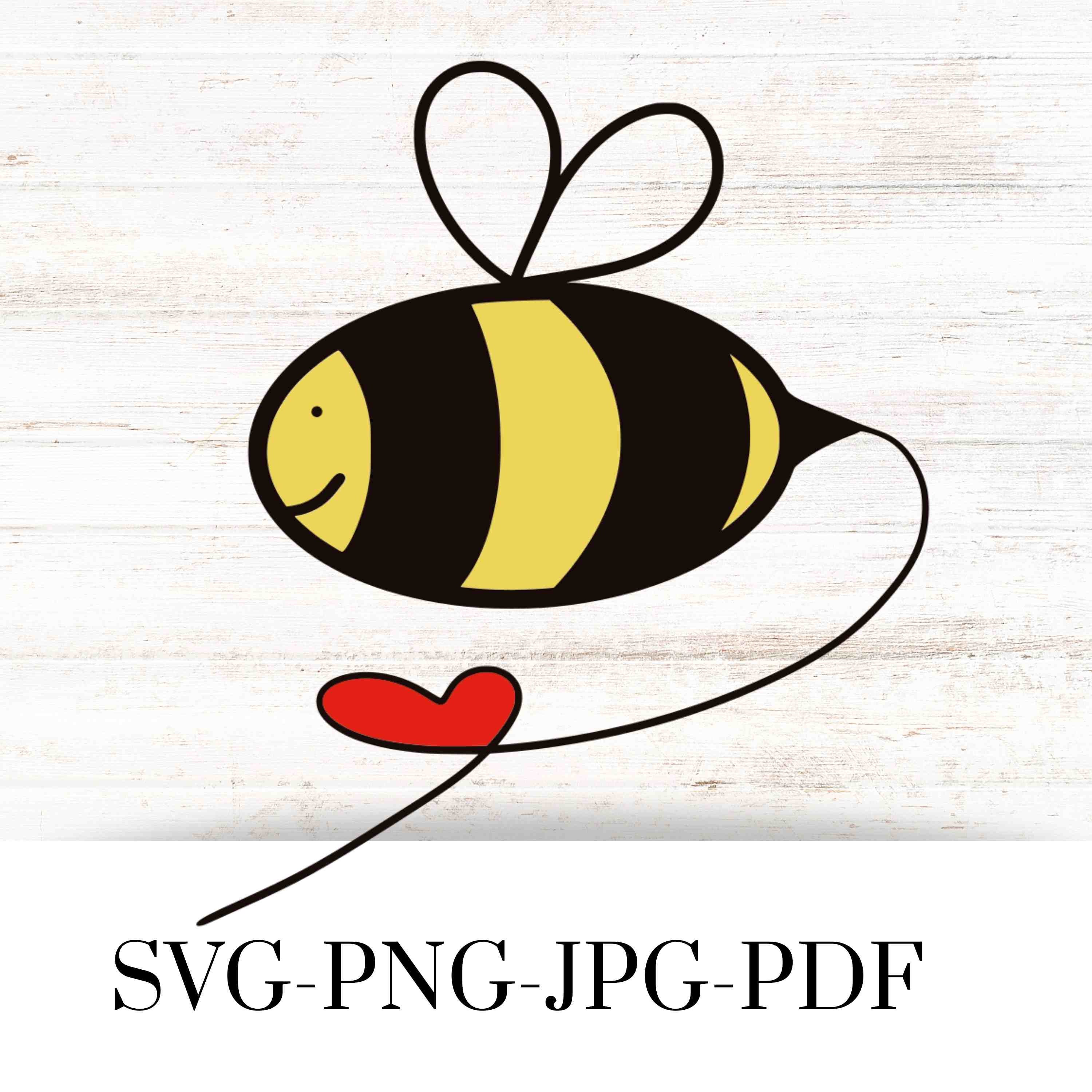 Bee SVG File , Bee PNG Graphic Image , Bee Clipart , Bee Cut Files SVG ...