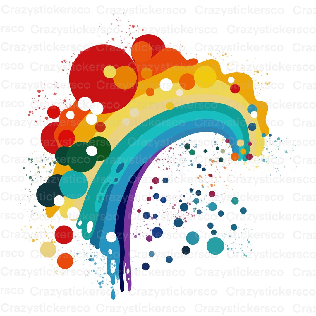 LGBTQ Artistic Rainbow Png , Pride PNG , LGBTQ Sublimation Design ...