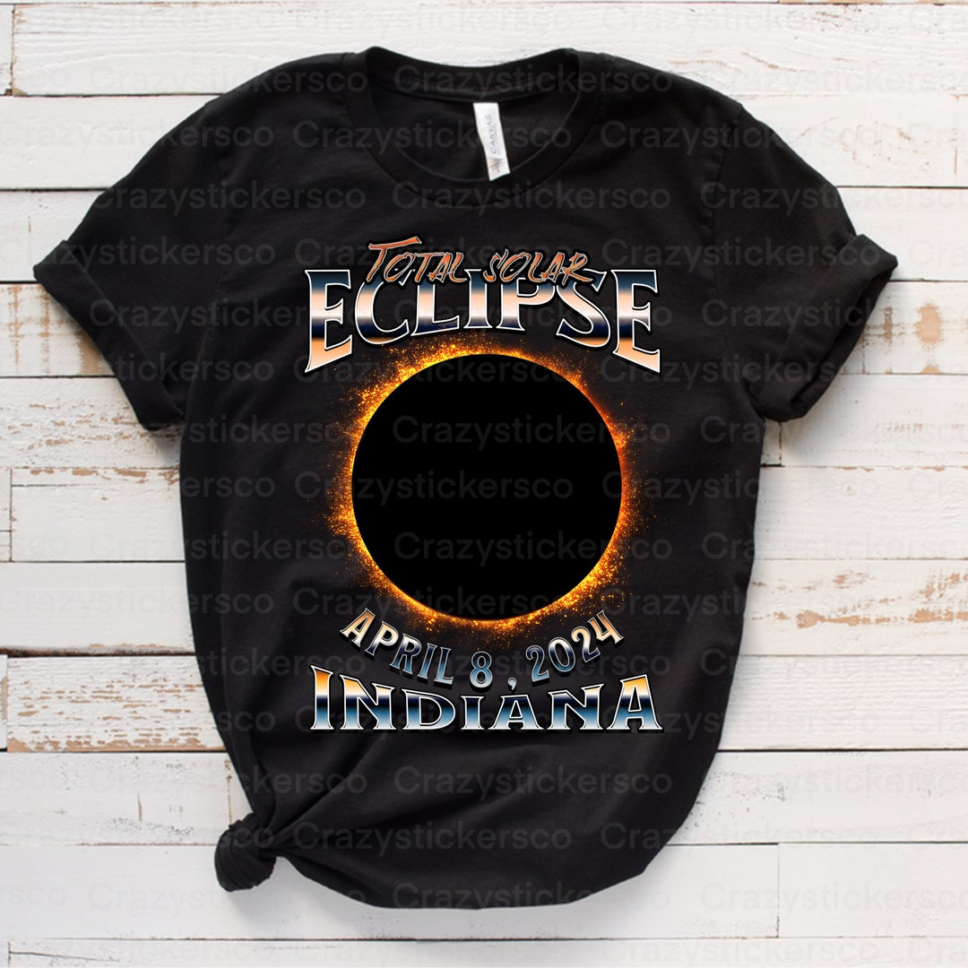 Indiana Total Solar Eclipse 2024 PNG - Commercial Use (digital Download ...