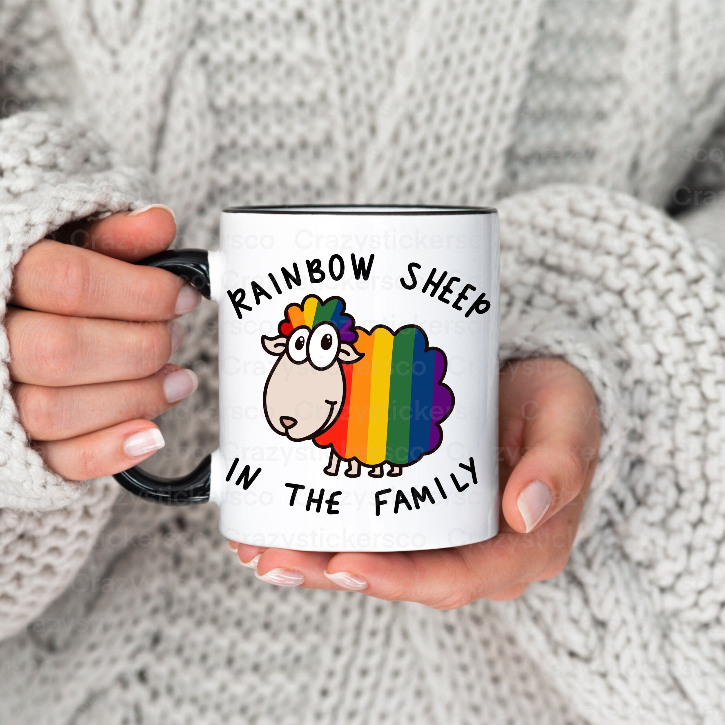 Rainbow Sheep LGBTQ Svg , Rainbow Sheep in the Family LGBTQ Sublimation ...