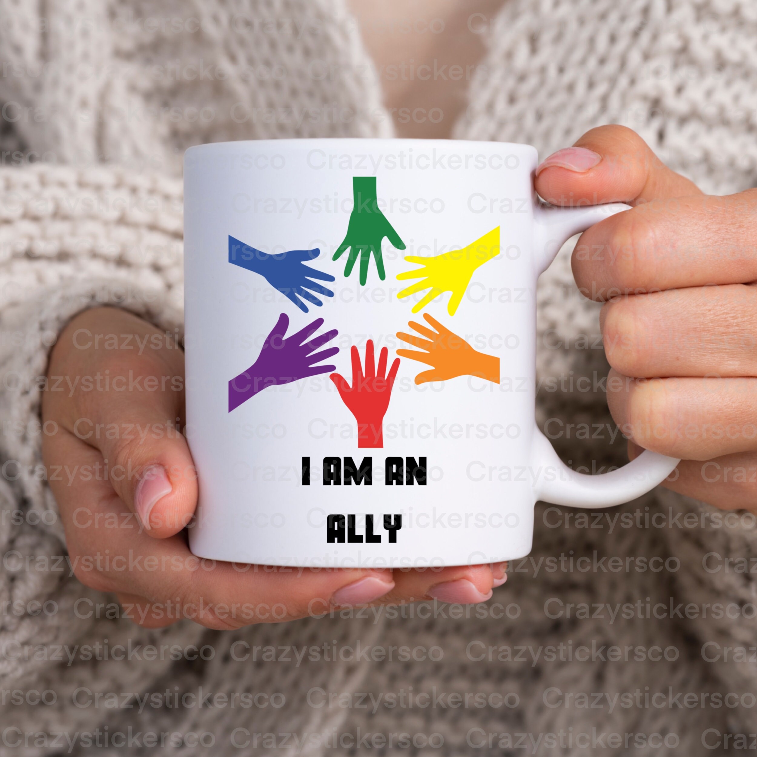 I Am an Ally Pride Graphic: LGBTQ Straight Ally PNG, SVG (digital ...