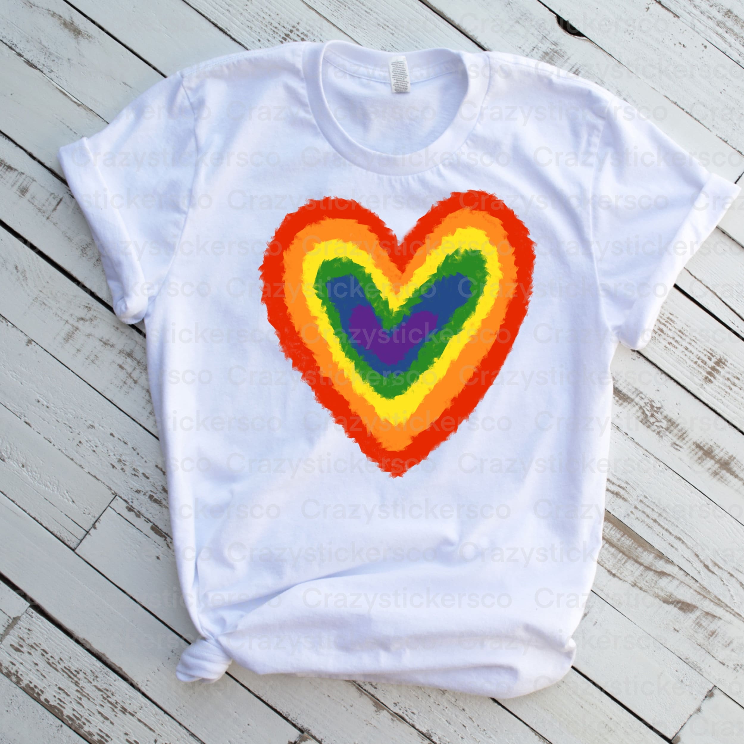 LGBTQ Heart Rainbow Png , Pride Png , LGBTQ Sublimation Design Graphic ...
