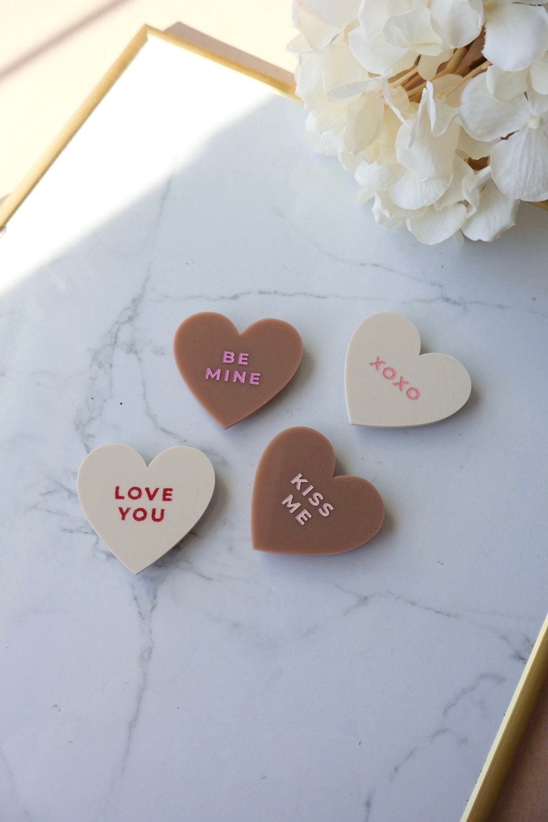 Valentines Magnets - Heart Magnets - Conversation Heart Magnets ...