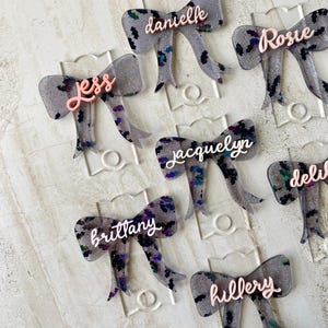 Halloween Tumbler Name Plate - Halloween Bow Name Plate - Halloween ...