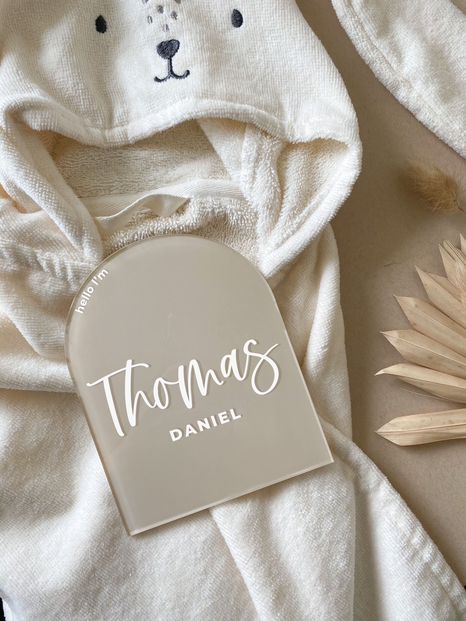 Birth Announcement Sign Arch Name Sign Baby Announcement | Etsy