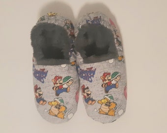 Mario Slippers Adult - Etsy