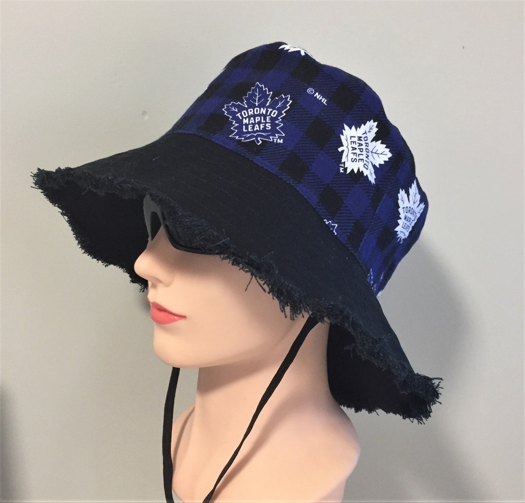 Toronto Maple Leafs Denim Sun Hat Denim Sun Hat Fringed - Etsy