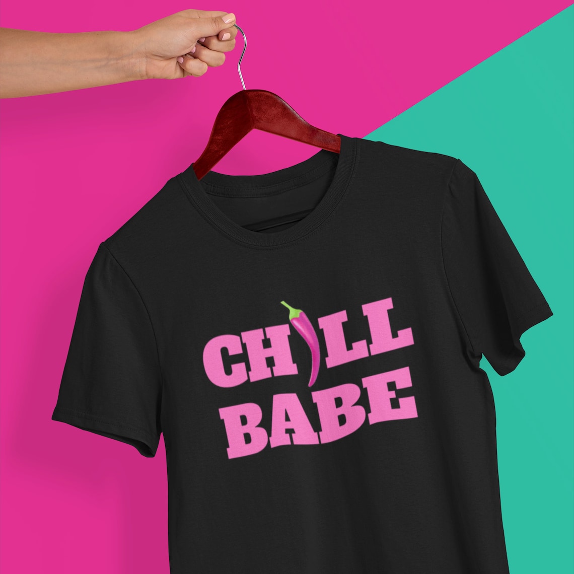 Chill Babe Unisex Shirt / Extra Spicy Gift for Food Lovers / Spicy T ...