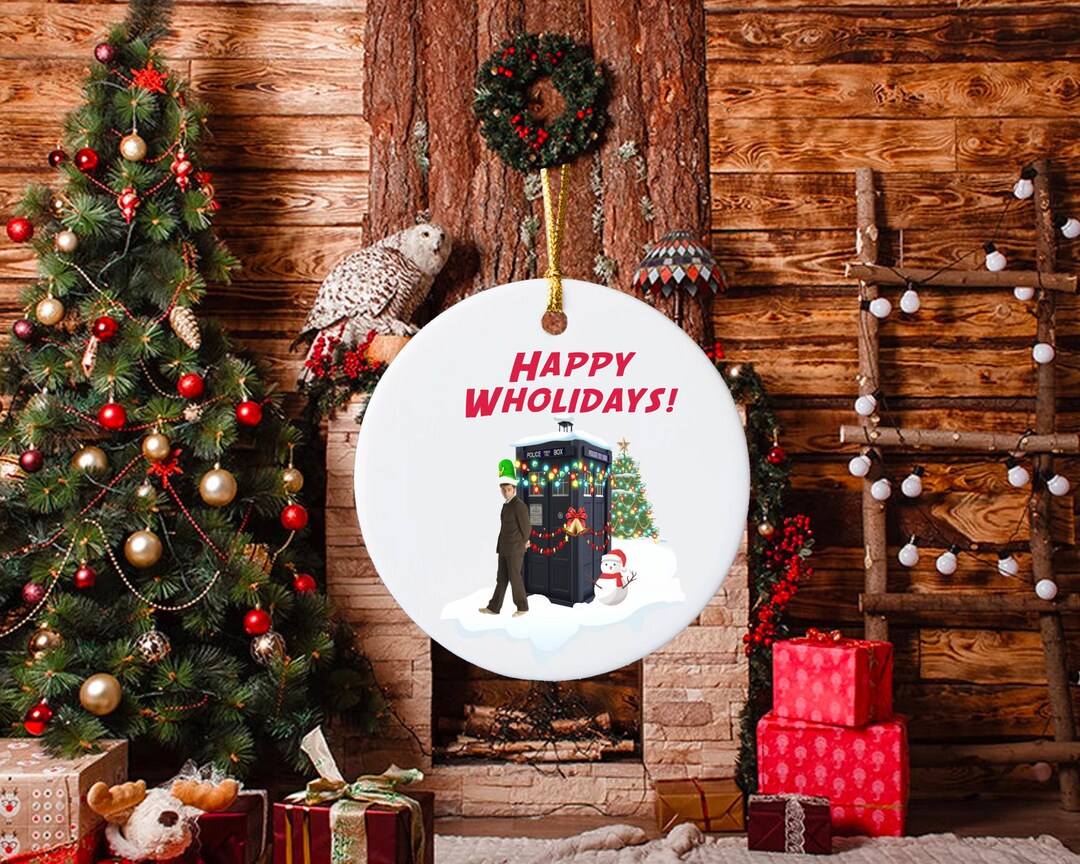 Happy Who-lidays Doctor Who David Tennant and Tardis Ornament, Doctor ...