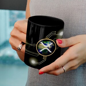 Global XRP Network Cryptocurrency Mug, Full Wrap Custom Crypto Design ...