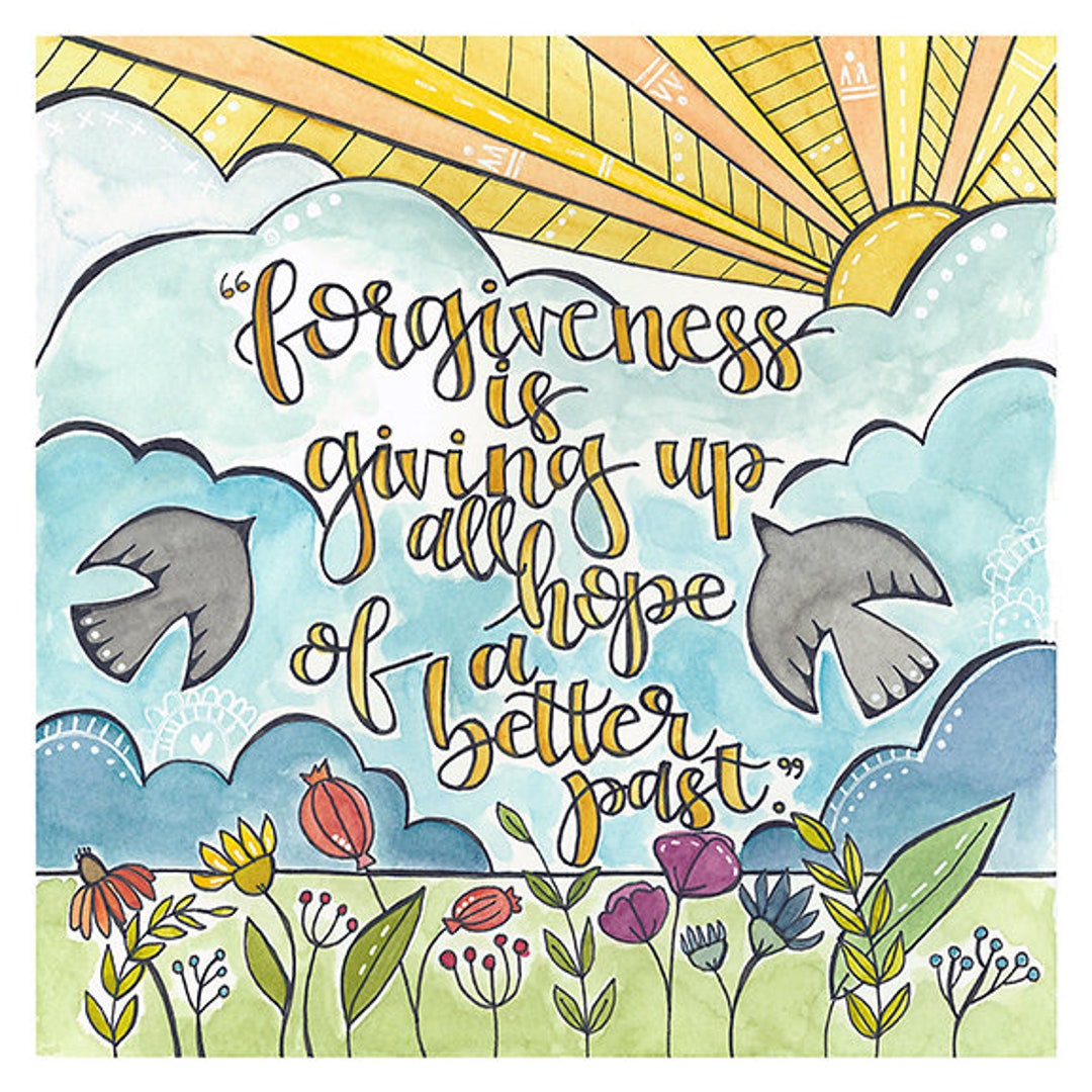 Forgiveness - (matted Watercolor Print - Available Sizes: 8x8 Print in ...