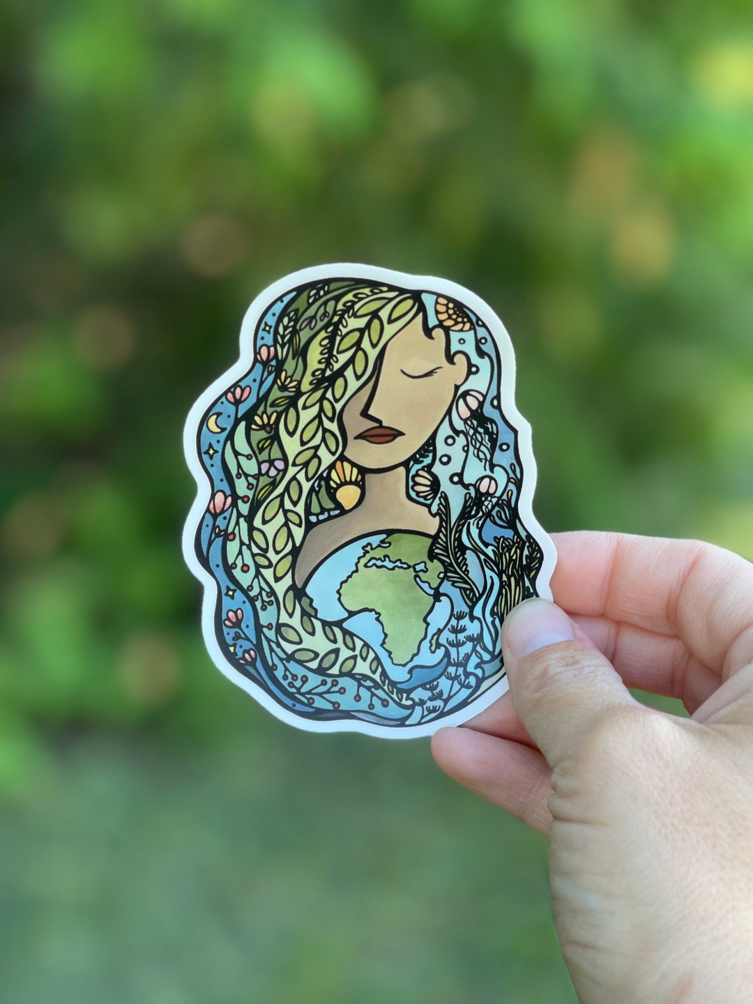 Mother Earth - 4” Vinyl Sticker - Etsy