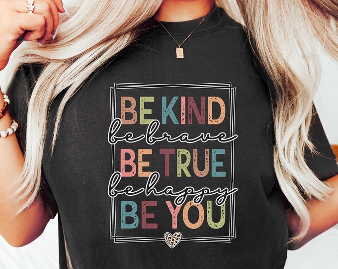 Be Kind Sign Language Shirt, Kindness Shirt, Be Kind Rainbow Shirt, Be ...