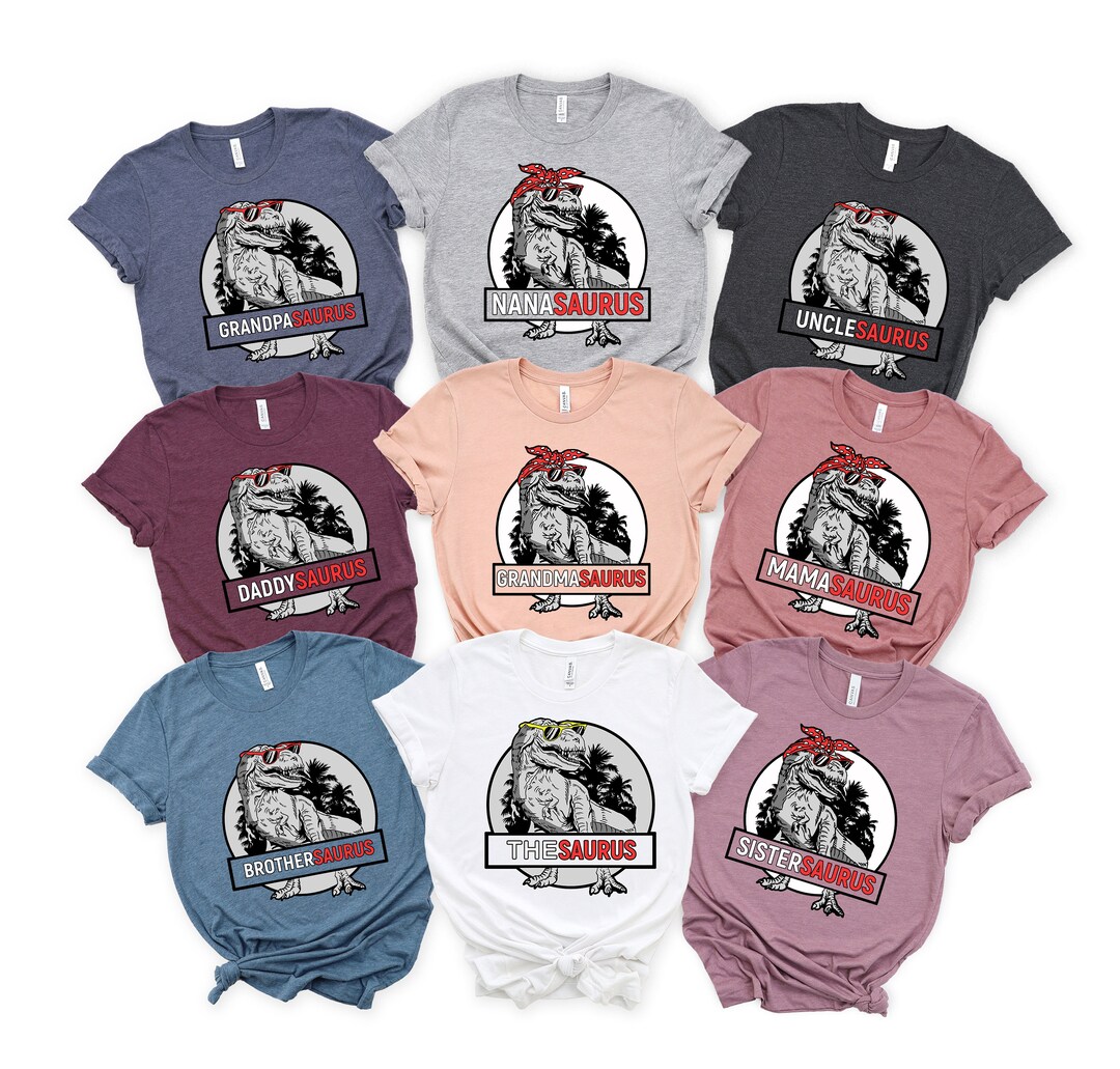 Dinosaur Family Shirt, Saurus Shirt, Mama Saurus Shirt, Daddy Saurus ...