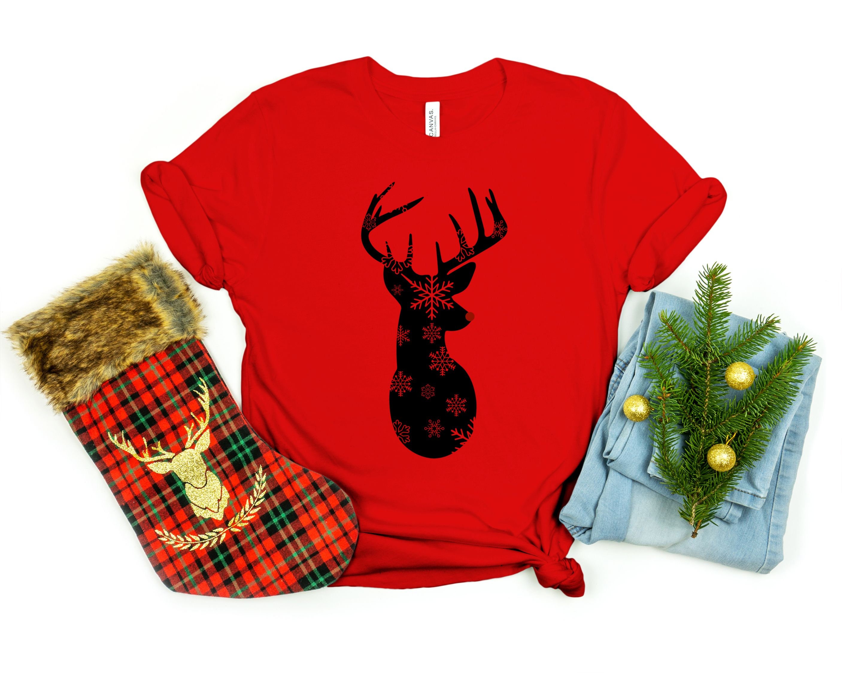 Reindeer Shirt Christmas Reindeer Shirt Christmas Family - Etsy.de