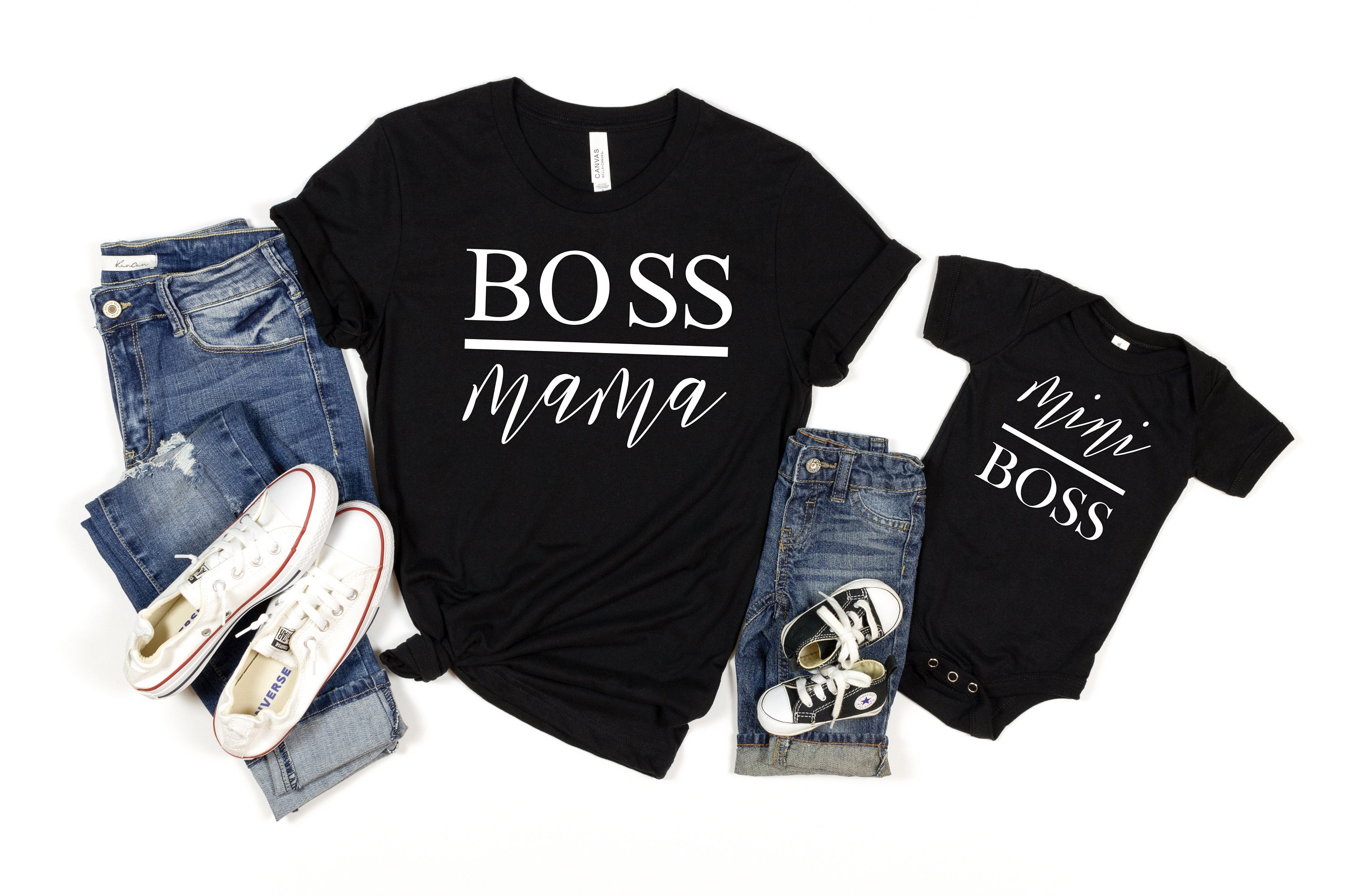 Boss Mama Mini Boss Shirt Mom Shirt Mama Mini Shirt Boss | Etsy