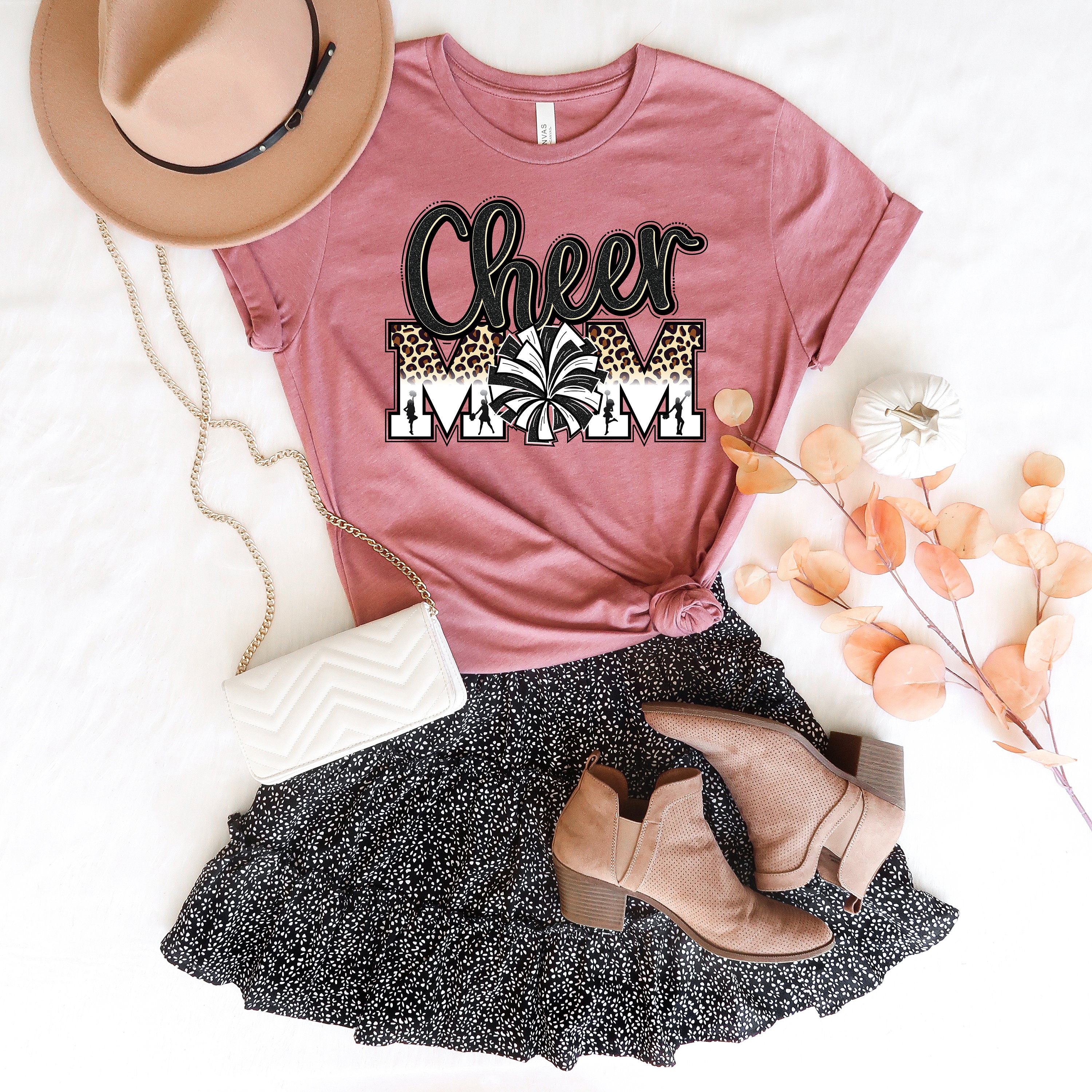 Cheer Mom Shirt, Leopard Cheer Shirt, Cheer Bling, Cheer Spirit Wear ...