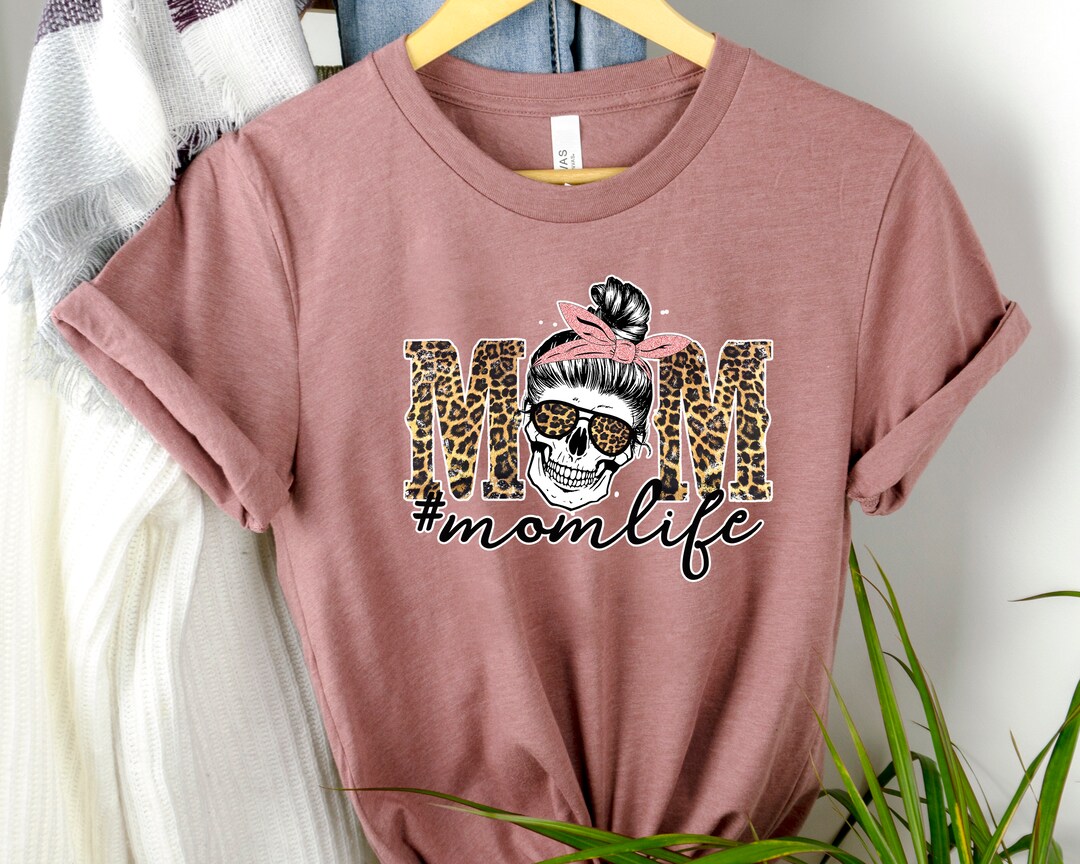 Mom Life Shirt, Mama Life Shirt, Mom Shirt, Messy Bun Hair Shirt, Mama ...