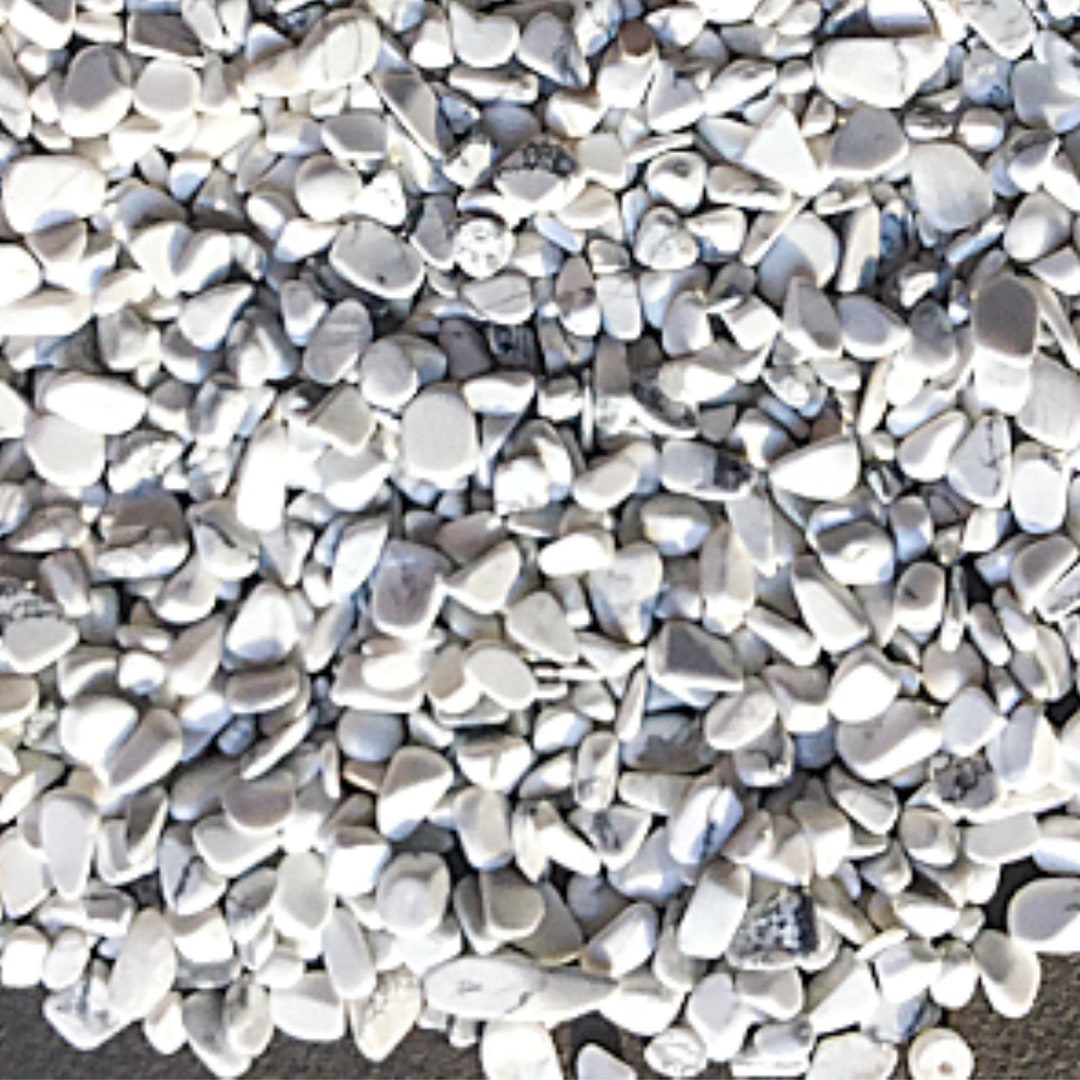 HOWLITE Chips 5-9mm 1, 2, 4, 8 Oz Gemstone Chips Crystal Chips Roller ...