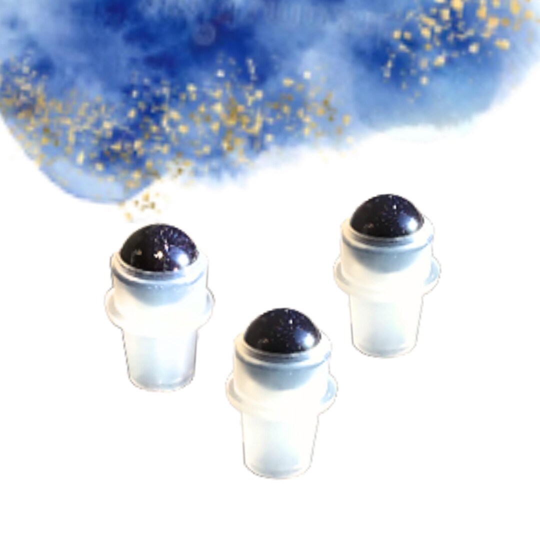 BLUE GOLDSTONE Rollerball - 1 or Sets - Gemstone Roller Ball - Crystal ...