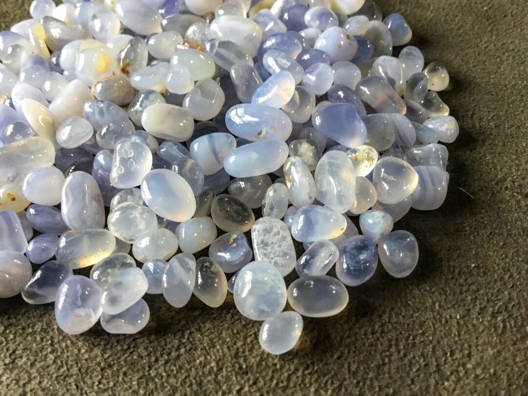 BLUE LACE AGATE Chips - 3-9mm - 1, 2, 4, 8 Oz Crystal Chips - Gemstone ...
