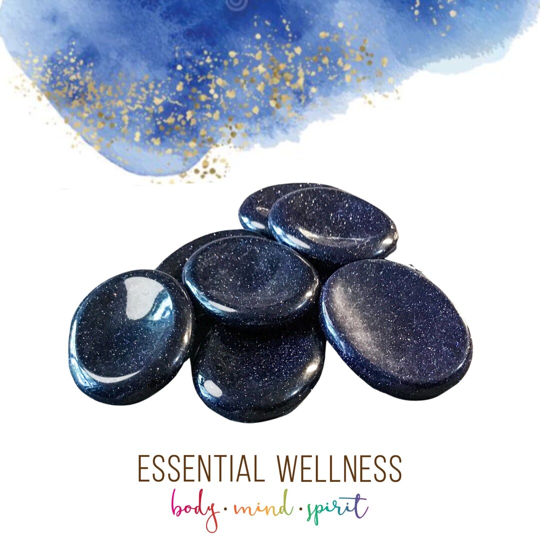 BLUE SANDSTONE Worry Stone Calming Stone Anxiety Stone - Etsy