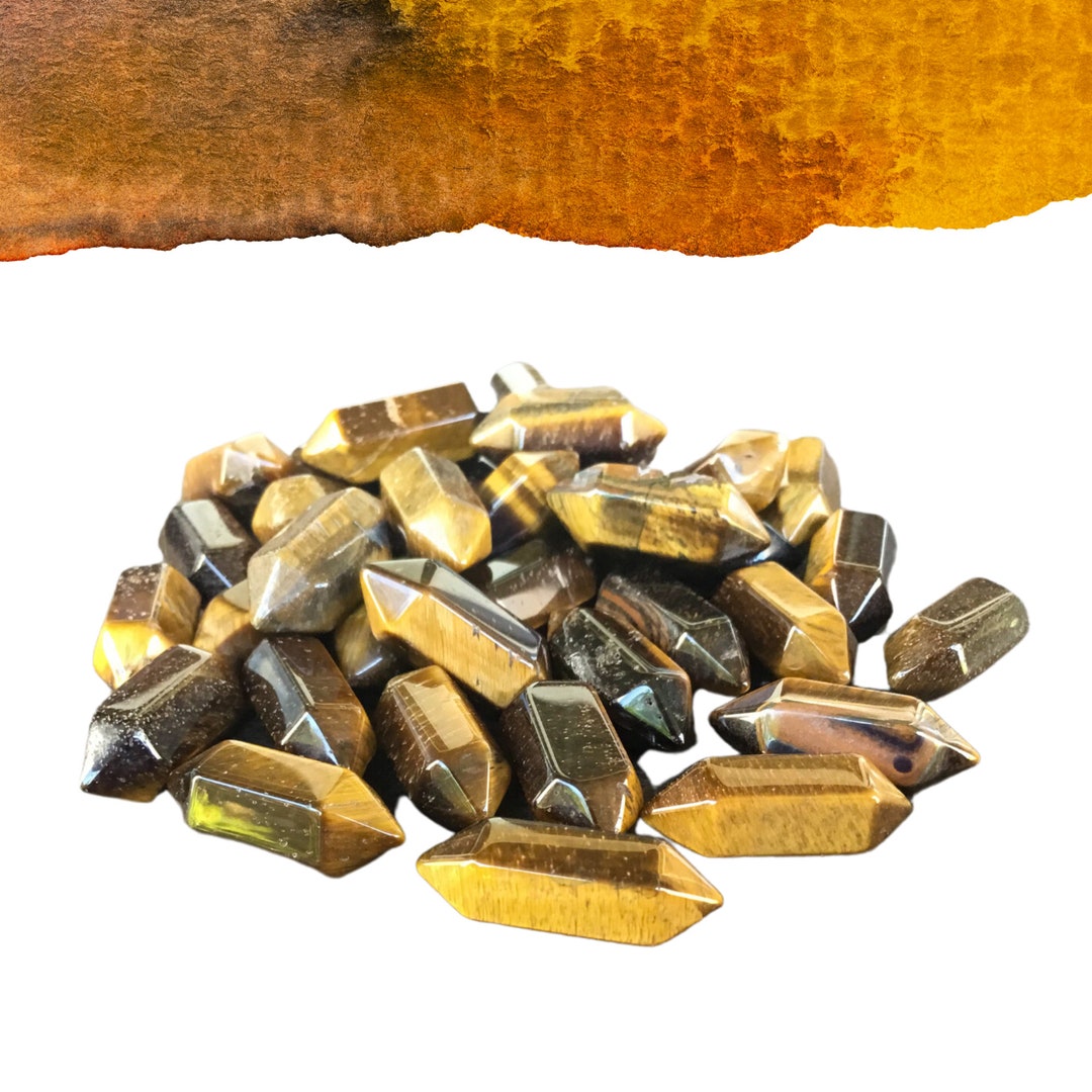 TIGER EYE Mini Double Terminated Crystals - Grid Crystals - Healing ...