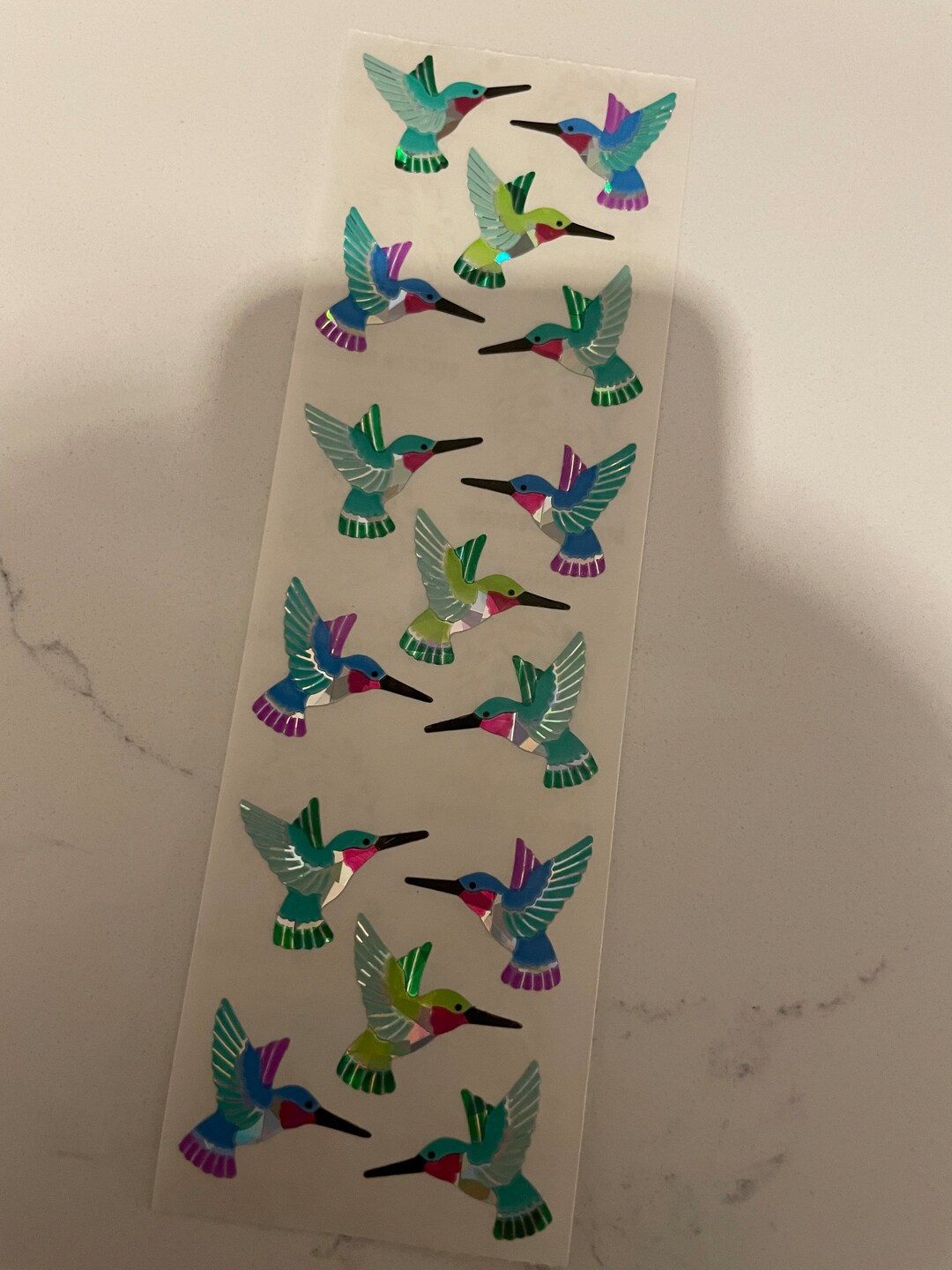 Vintage Sandylion Stickers - Prism Turquoise Birds - Etsy