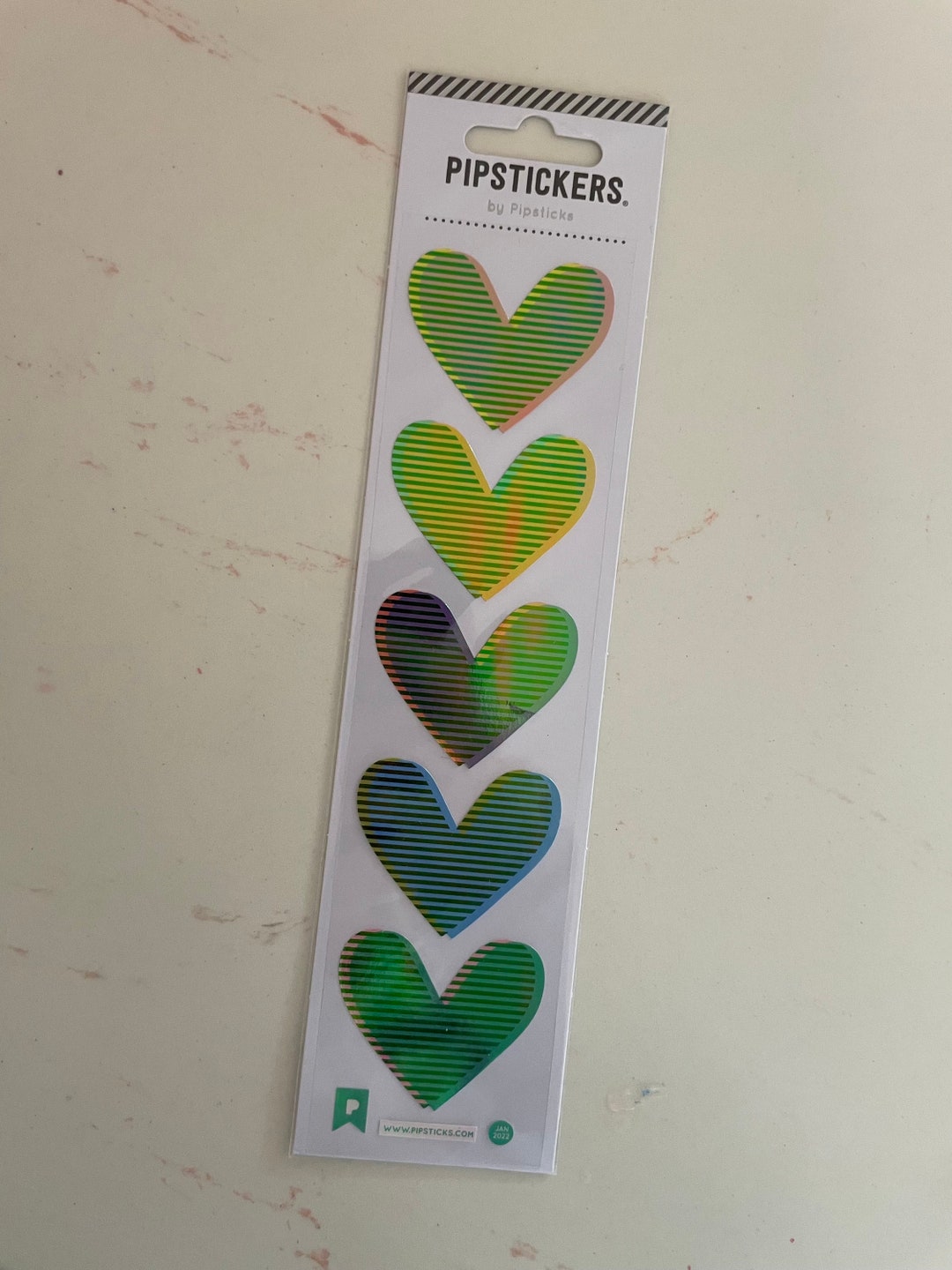 Sealed Pipsticks Sticker Pack Pearly Hearts - Etsy